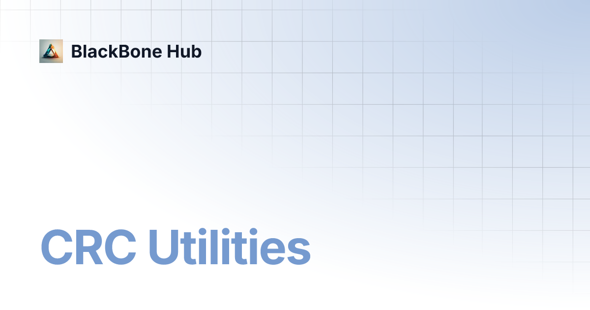 CRC Utilities | BlackBone Hub