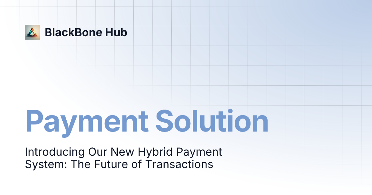 Payment Solution | BlackBone Hub